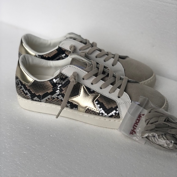 Vintage Havana | Shoes | New Vintage Havana Gold Star Snake Skin ...